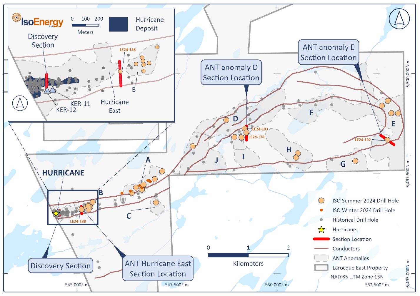 IsoEnergy-Sommerbohrung durchschneidet mehrere Bereiche mit ...