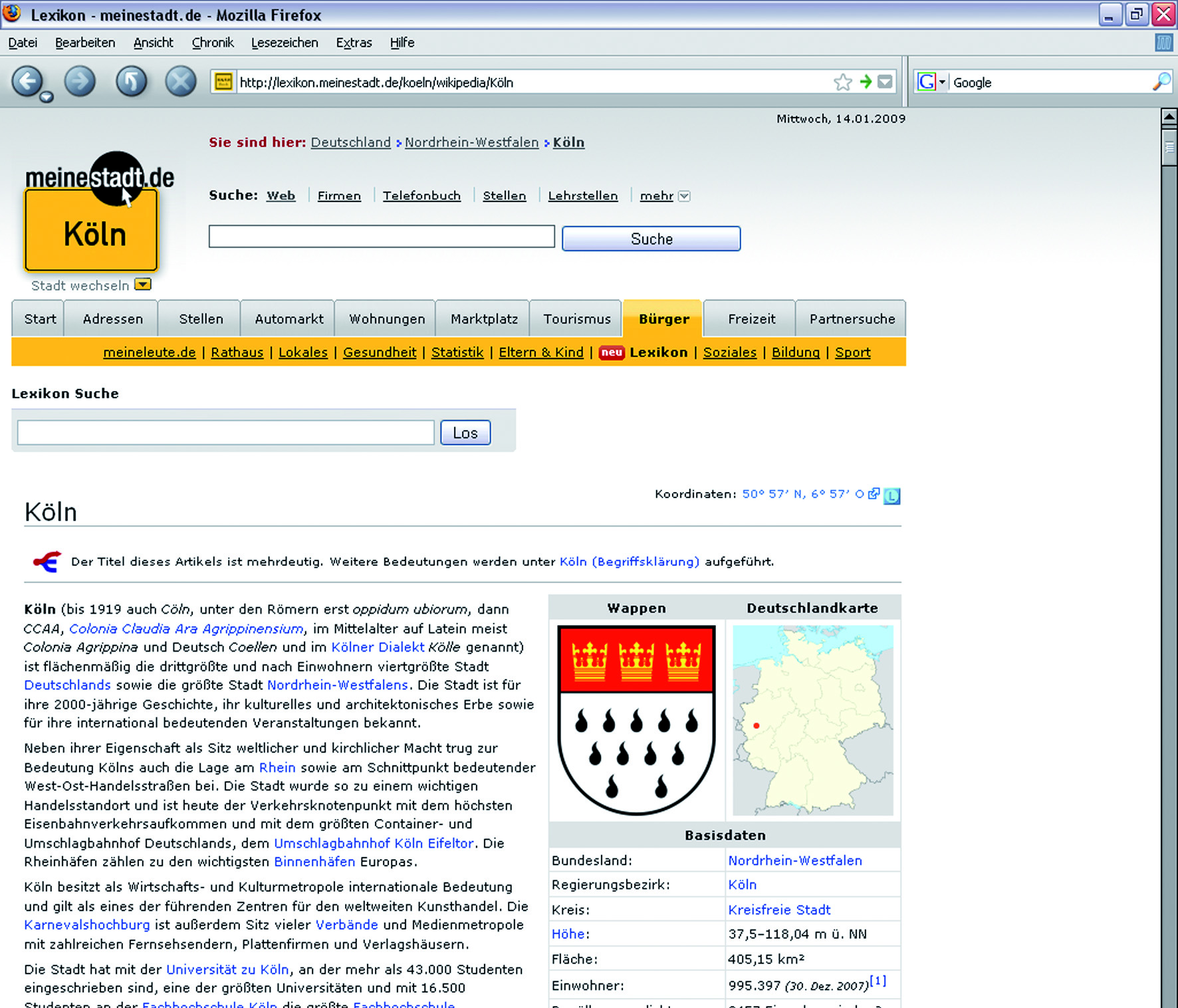 meinestadt.de jetzt mit Stadt-Lexikon, meinestadt.de GmbH, Story ...