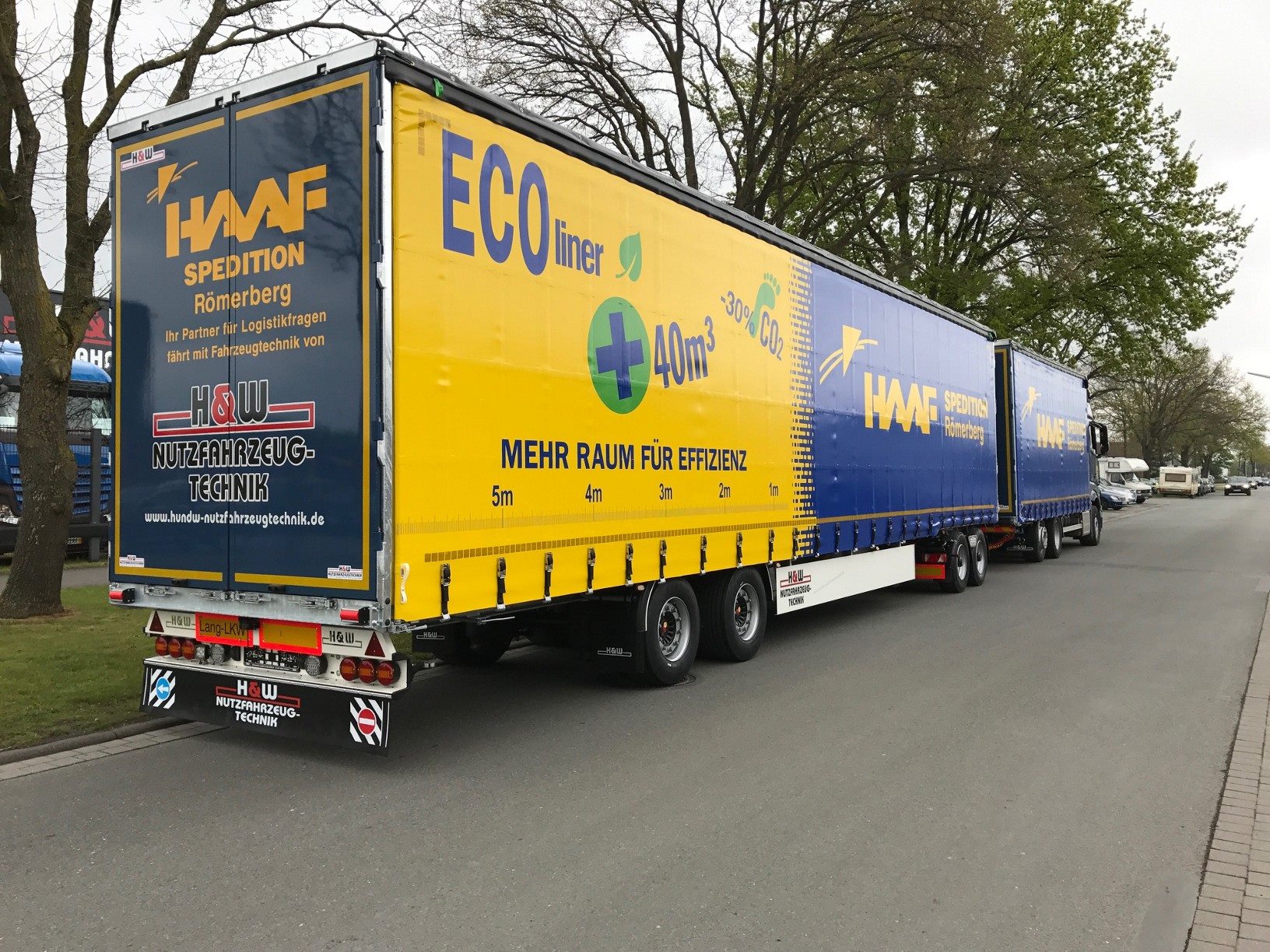Erster Lang-LKW in Rheinland-Pfalz, Haaf Spedition GmbH & Co. KG, Story ...