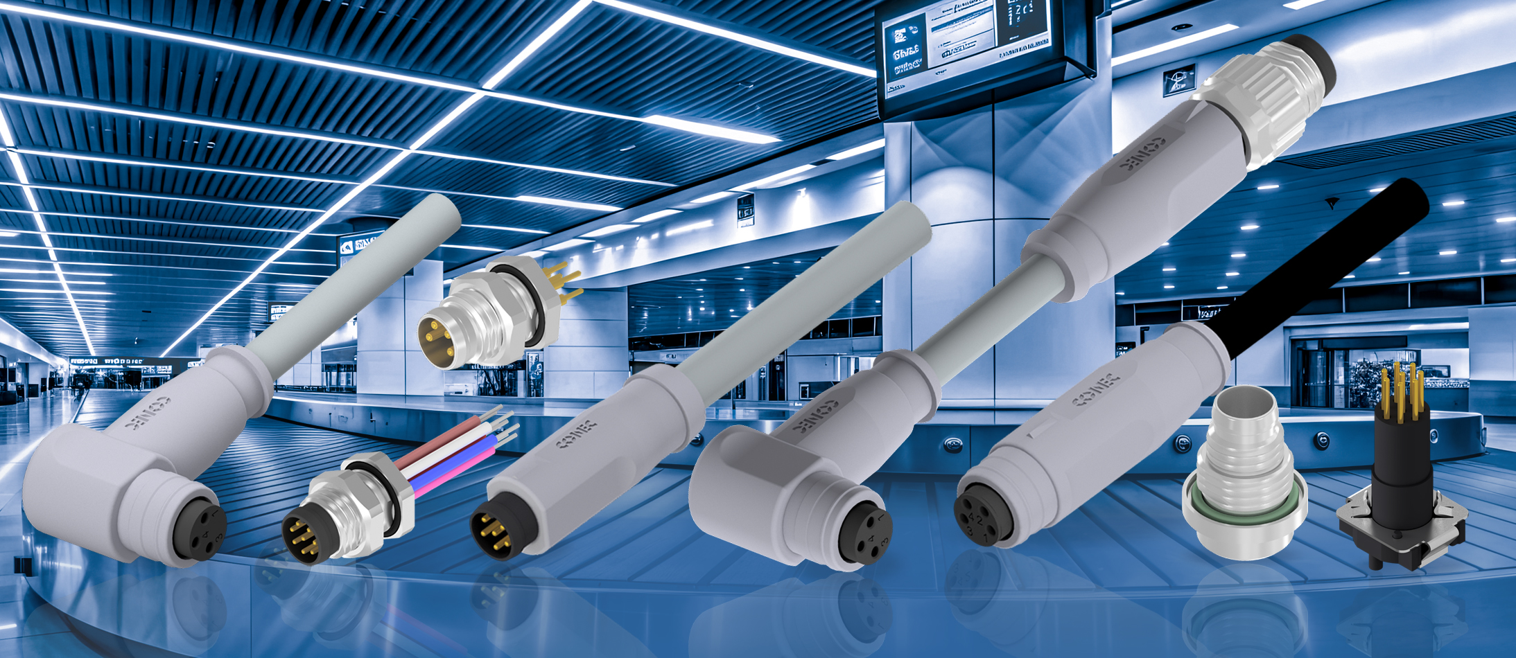 M8x1 connectors with snap & screw/snap termination, CONEC Elektronische ...