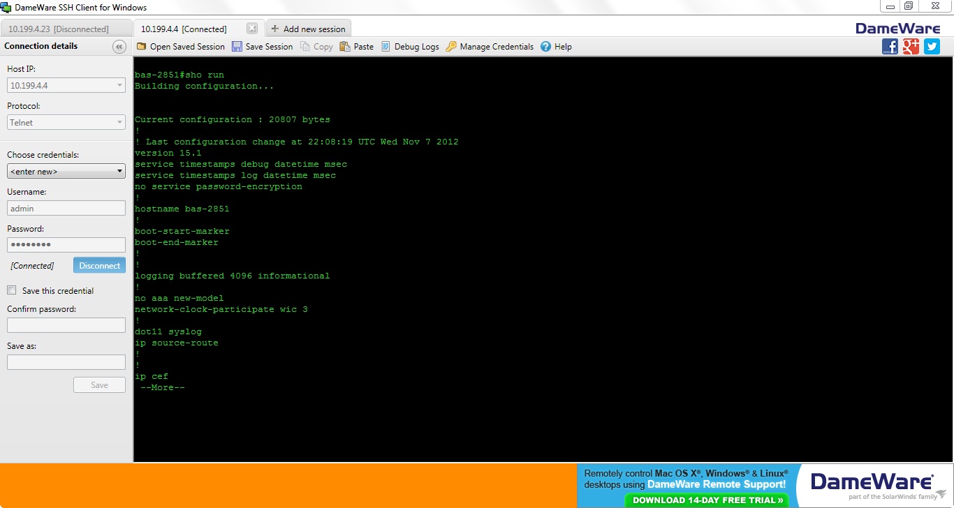 DameWare SSH-Client für Windows: ein kostenloses Tool mit den Funktionen einer kostenpflichtigen ...