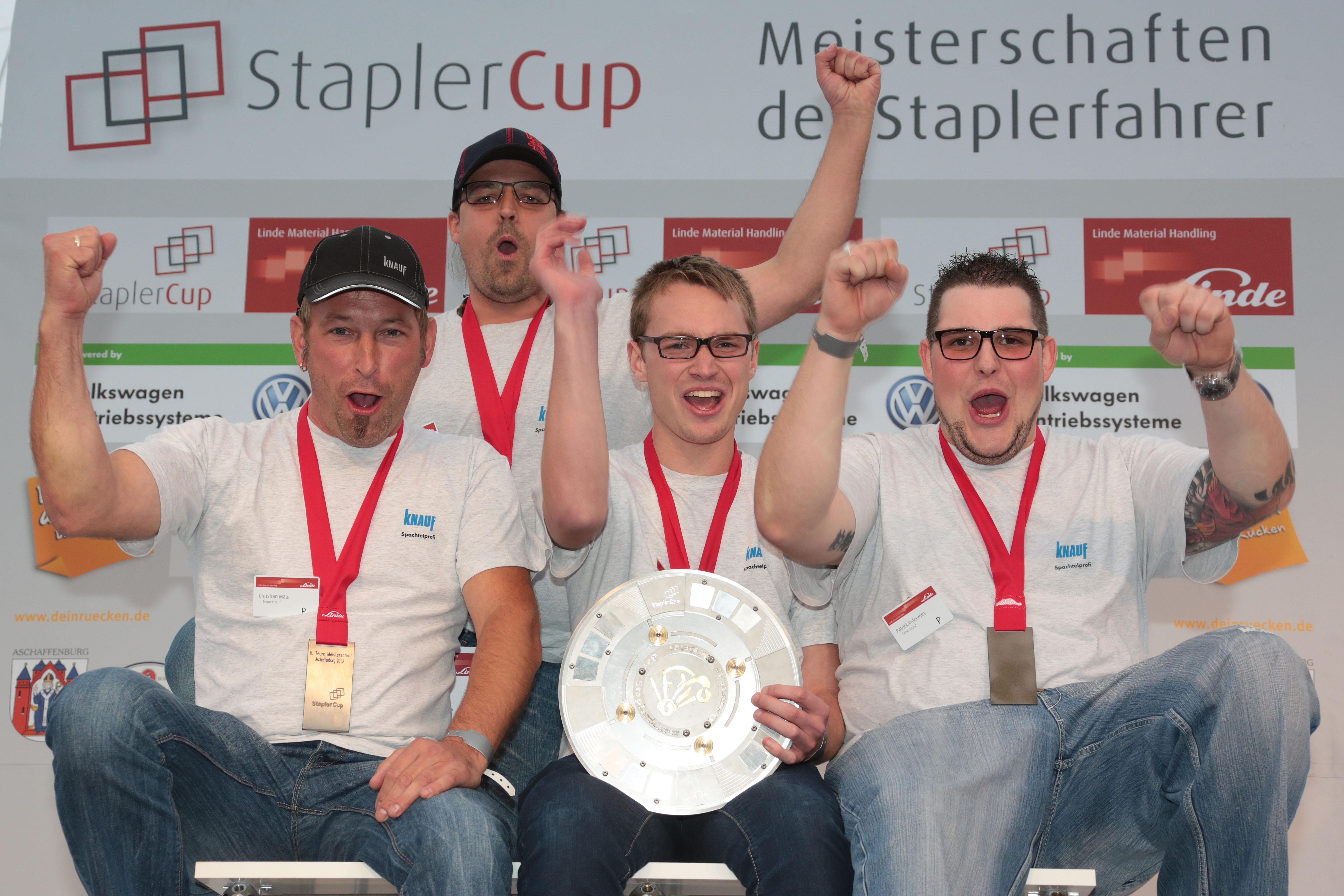 Knauf Gips gewinnt Firmen-Team-Meisterschaft, Linde Material Handling ...