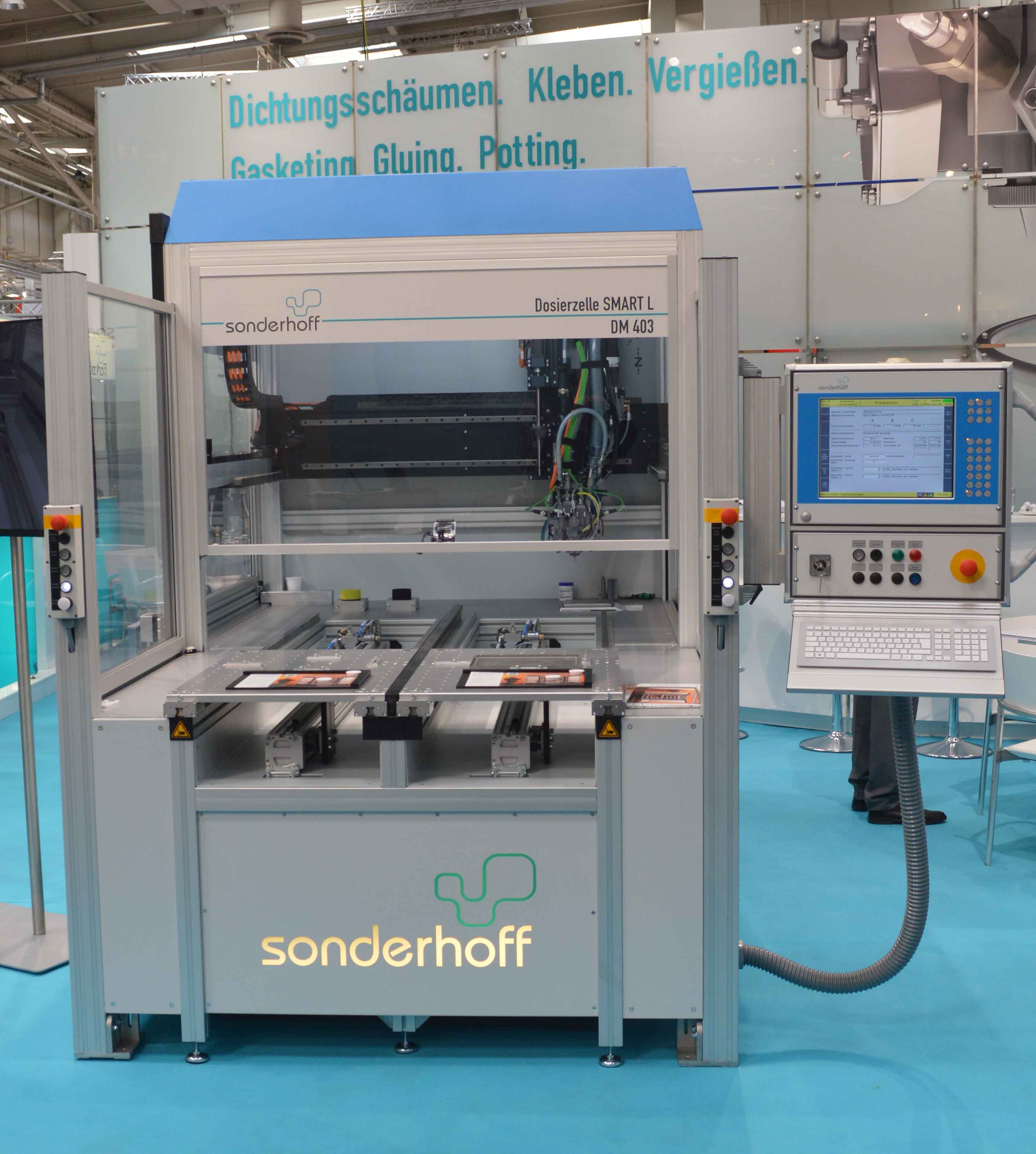 New Dispensing Cell SMART-L / DM 403 with thin layer degassing for perfect LED-potting ...