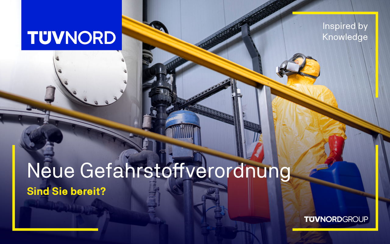 Neue Gefahrstoffverordnung: Sicher und rechtskonform - Unternehmen müssen handeln, TÜV NORD ...