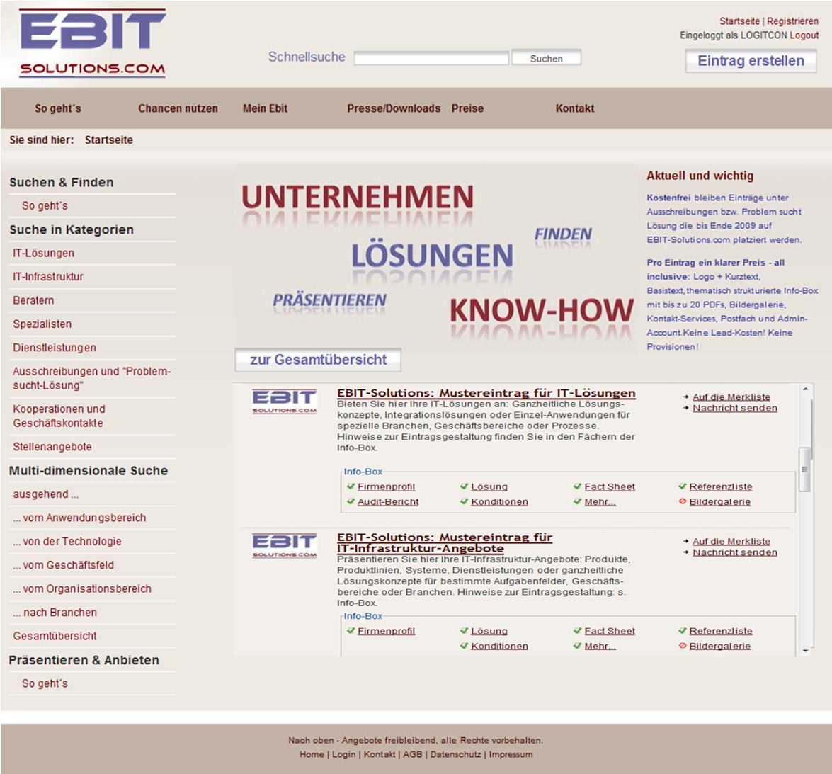 Neues IT-Portal macht's allen leichter, EBIT-Solutions UG, Story ...