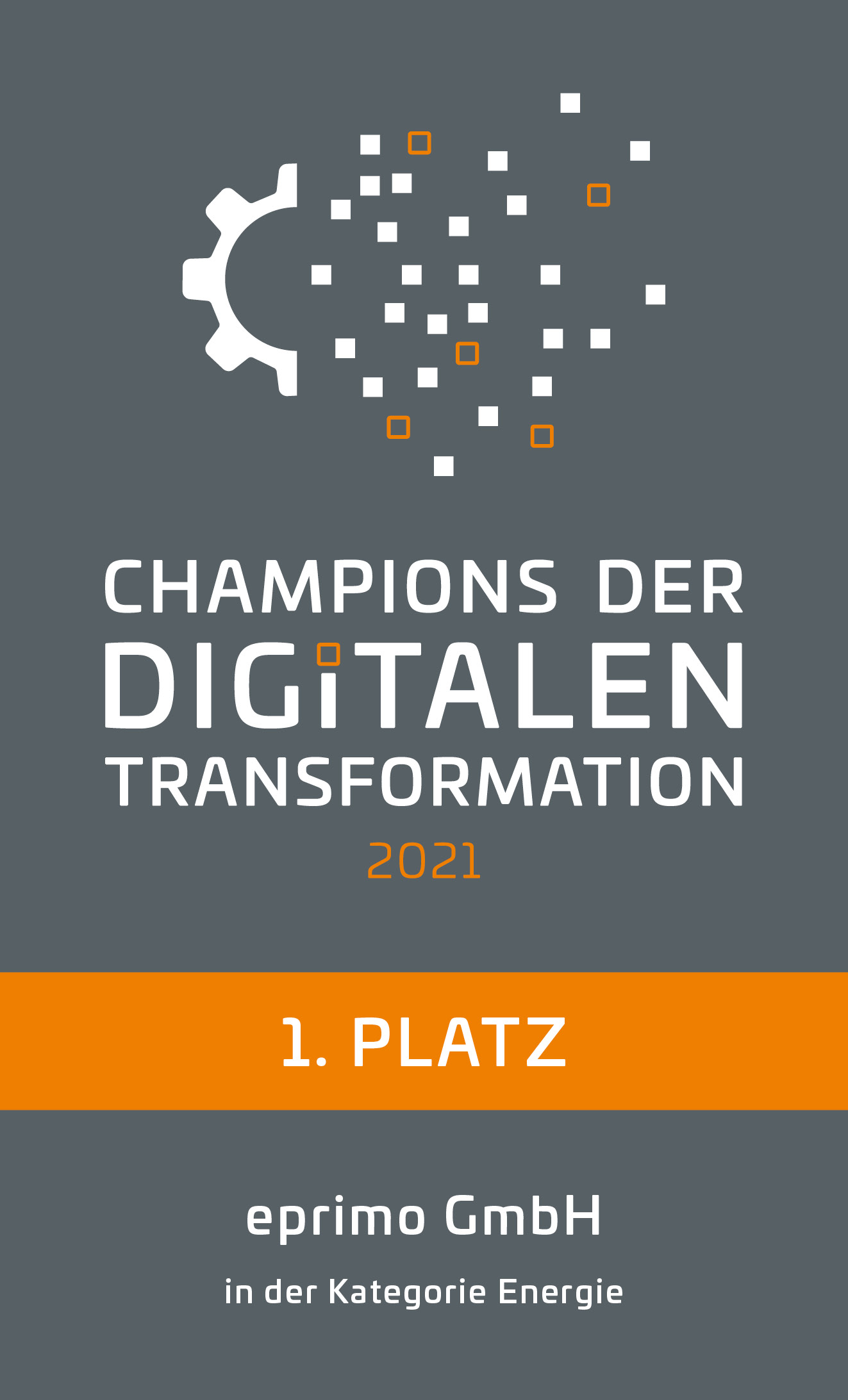 eprimo wird als „Champion der Digitalen Transformation“ ausgezeichnet ...