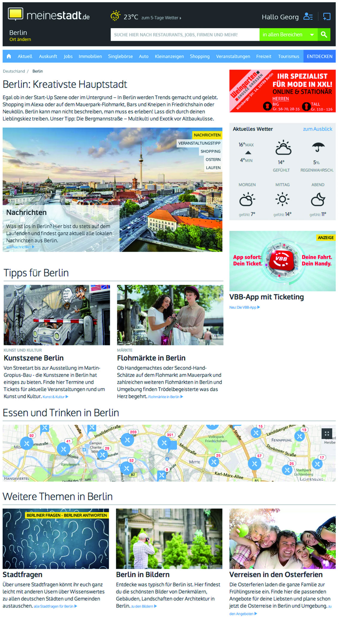 meinestadt.de Relaunch optimiert regionales Online Marketing ...