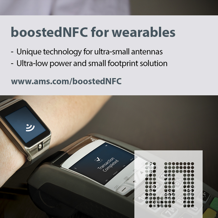New NFC solution from ams for smart watches and other wearables enables ...
