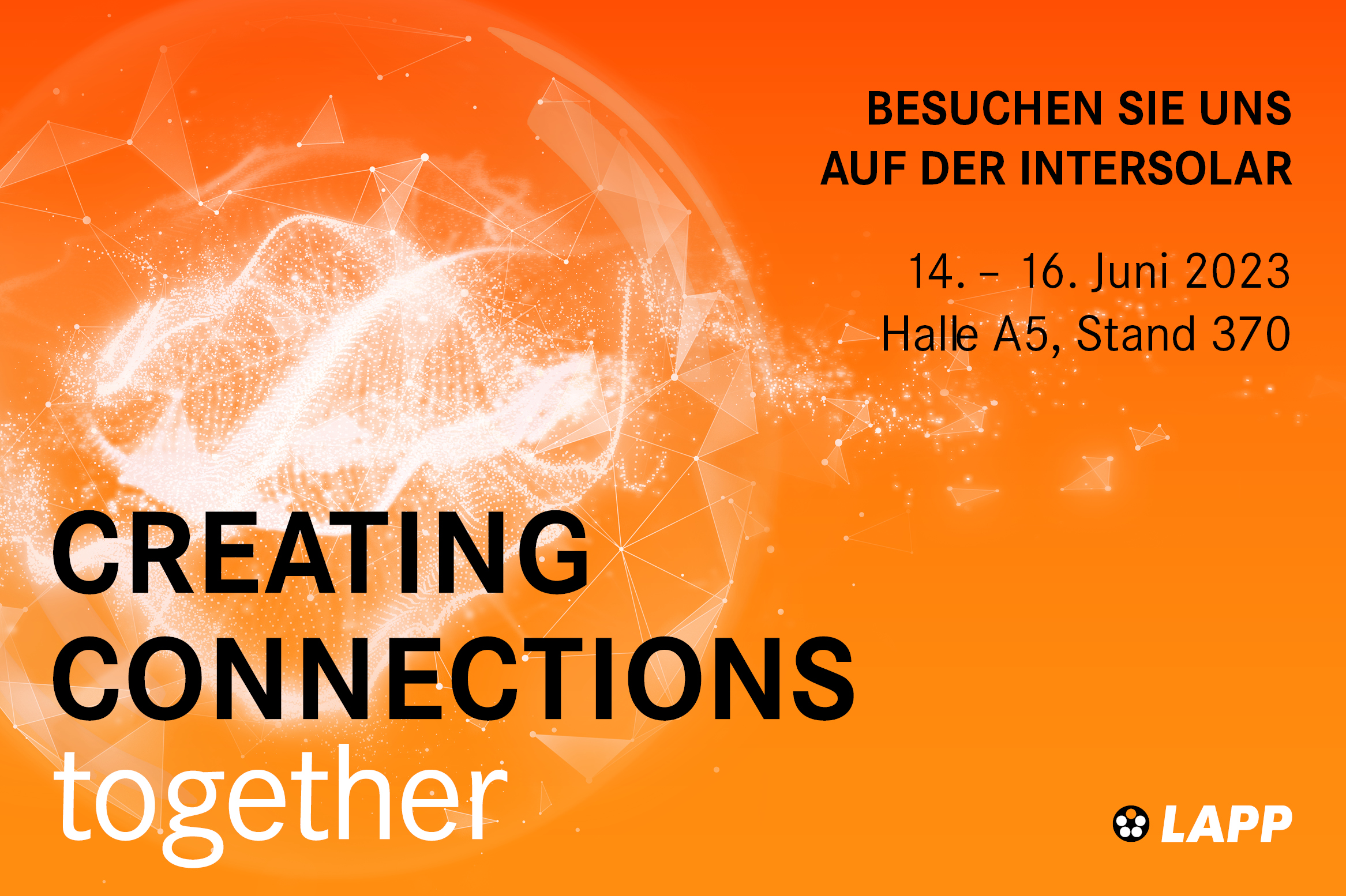 LAPP auf der Intersolar 2023 (in München, Deutschland, 14. – 16.06.2023), U.I. Lapp GmbH, Event ...