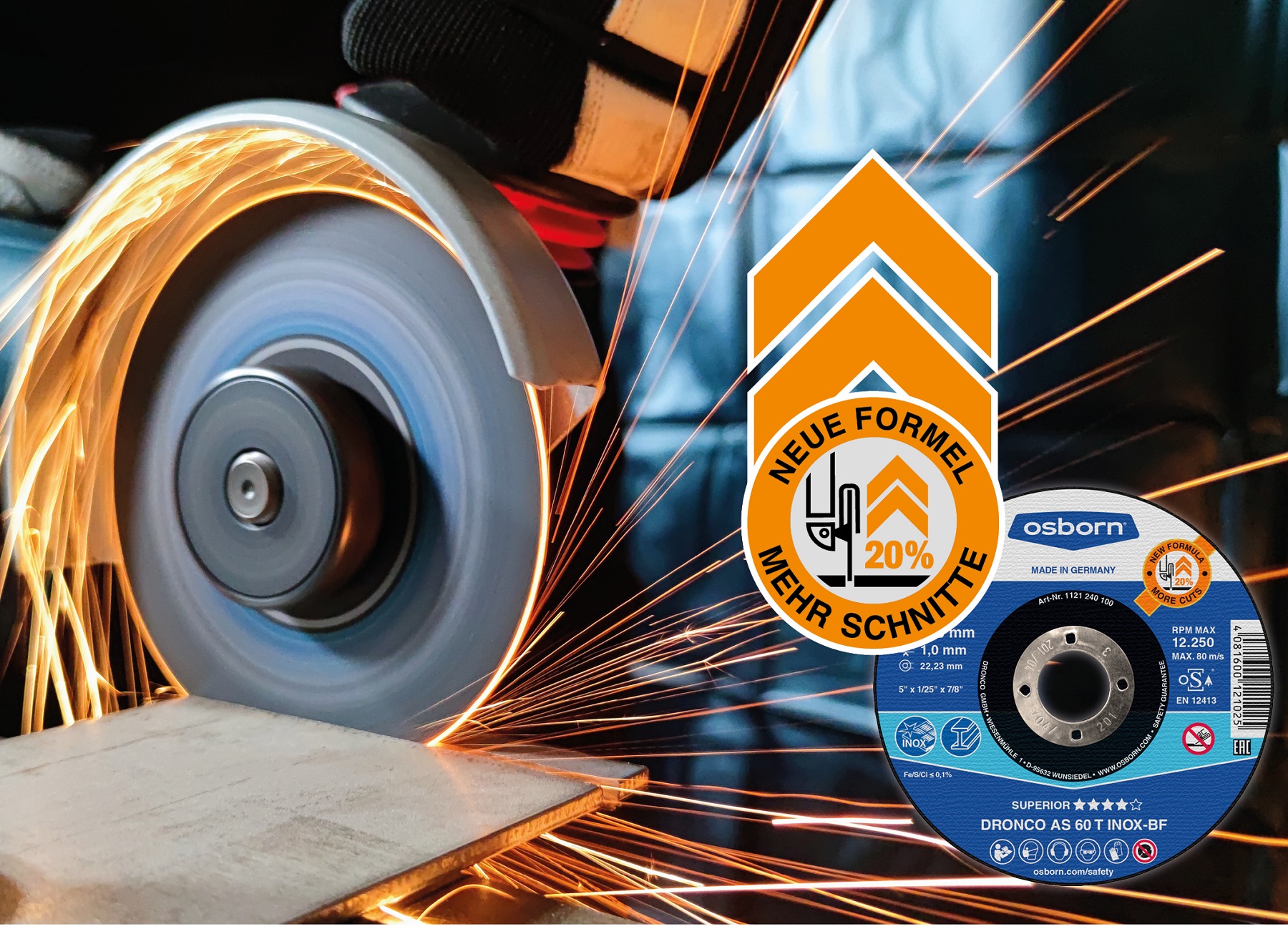 Optimised Osborn bestseller: Superior AS 60 T-INOX cutting disc, Osborn ...