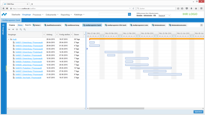 Workflow Software Cwa Flow Mit Projektmanagement Cwa Gmbh