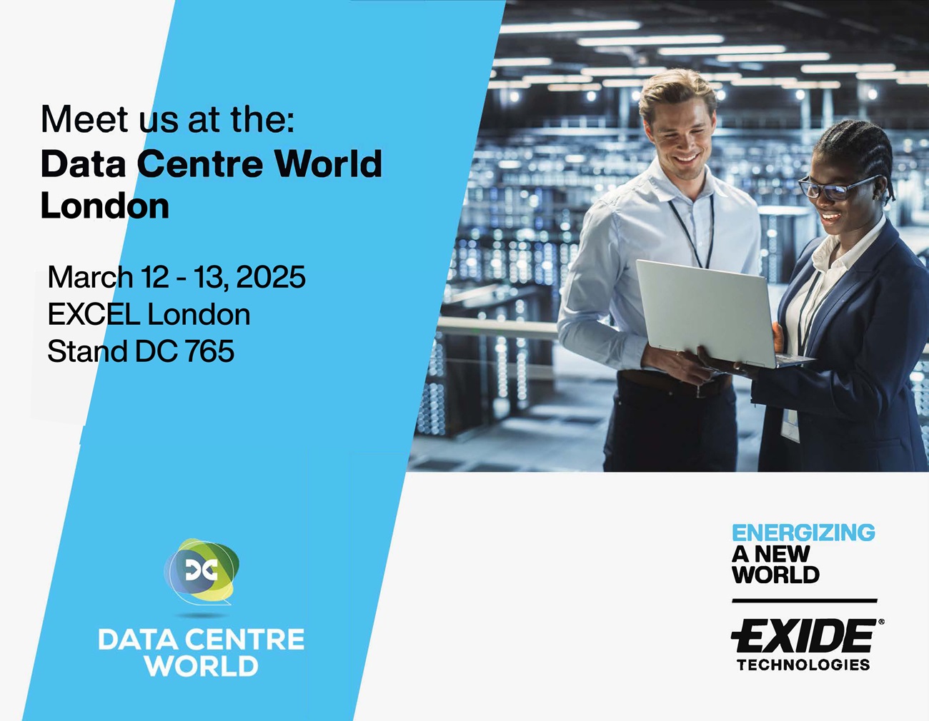 Exide Technologies präsentiert auf der Data-Centre World London die ...