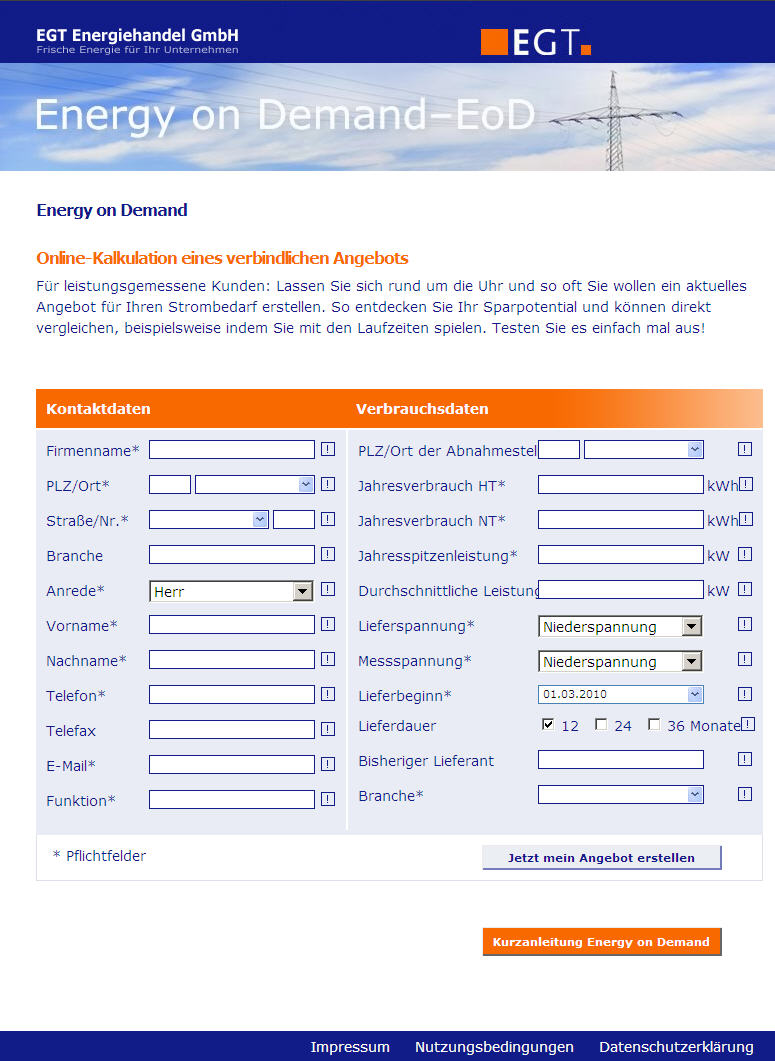 Einfach, günstig, transparent - Stromeinkauf bei der EGT Energiehandel ...
