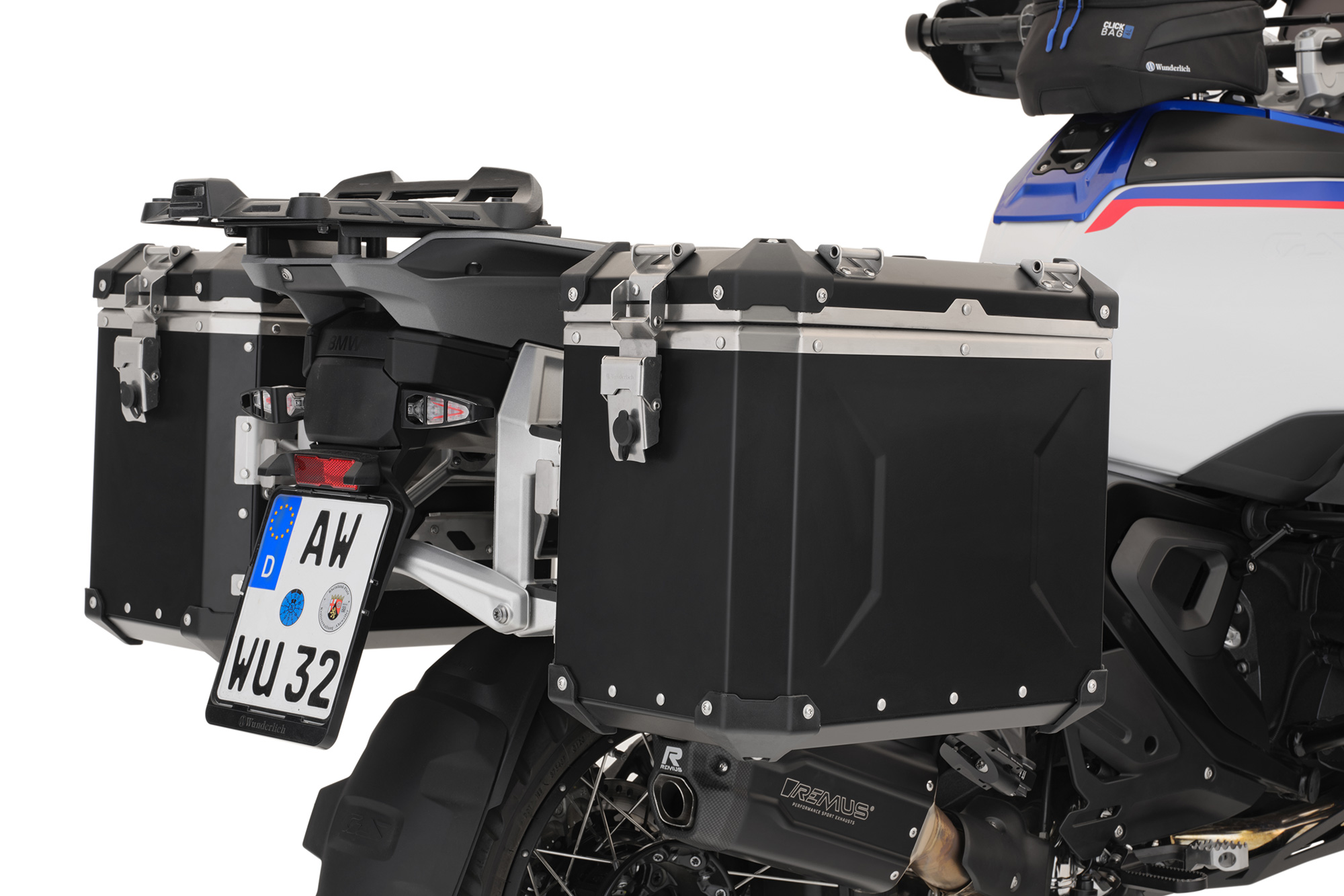 The EXTREME DirectLock panniers from Wunderlich are simply locked ...