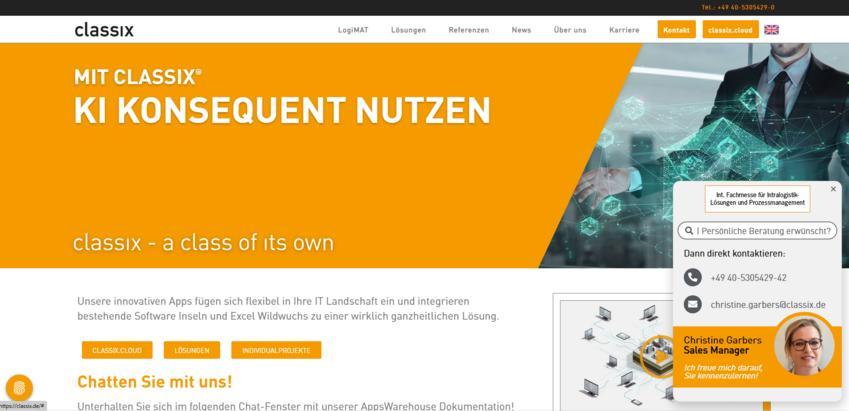 KLIO Chat für Ihr Unternehmen, ClassiX Software GmbH, Story - PresseBox