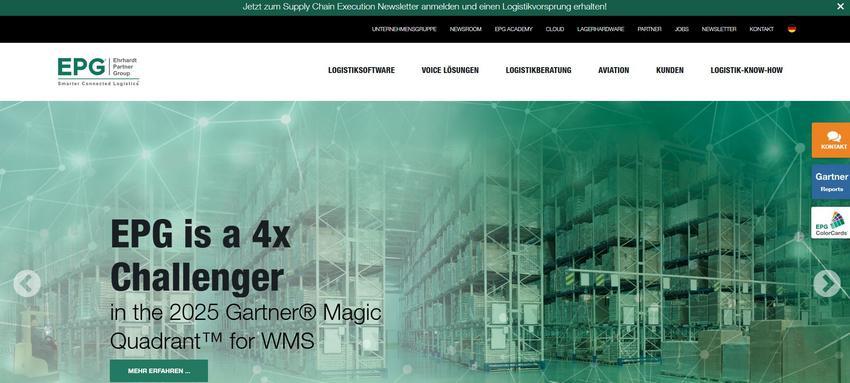 EPG erneut als führender Challenger im Gartner® Magic Quadrant™ 2025 für Warehouse Management ...