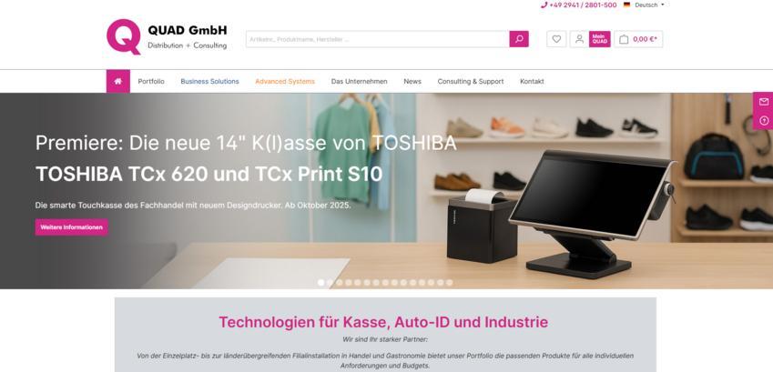 QUAD Distribution – Mobile Computing, RFID, Printing & OEM, unterstützt ...