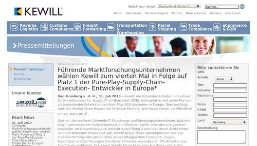 Kewill erneut auf Spitzenposition im Gartner Market Share Report ...