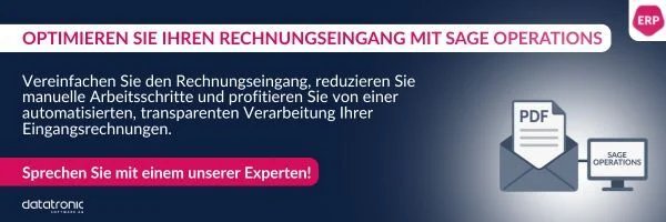 Sage Operations automatisiert den Rechnungseingang – schnell, präzise ...