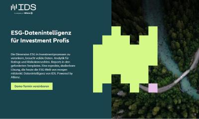 Allianz und IDS starten Offensive im ESG-Datenmanagement, IDS GmbH ...