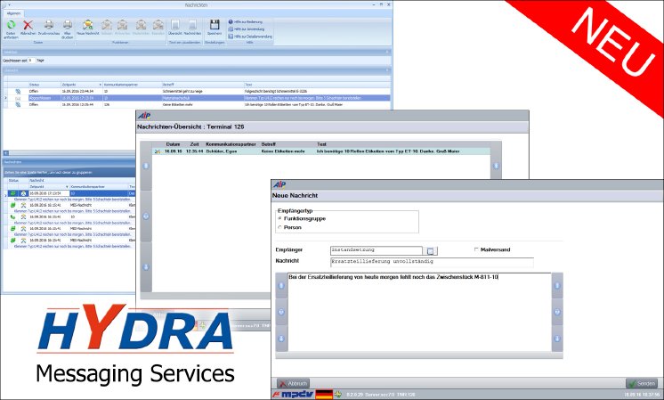 NEU: HYDRA Messaging Services, MPDV Mikrolab GmbH, Story - PresseBox